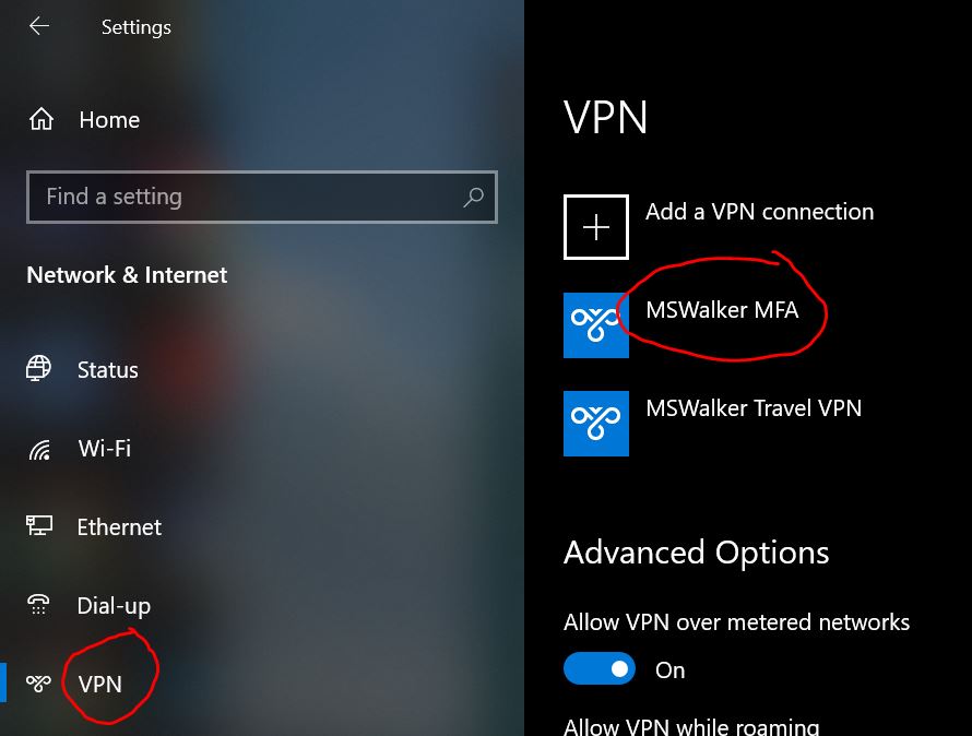 Clear VPN Credentials – M.S. Walker Inc.